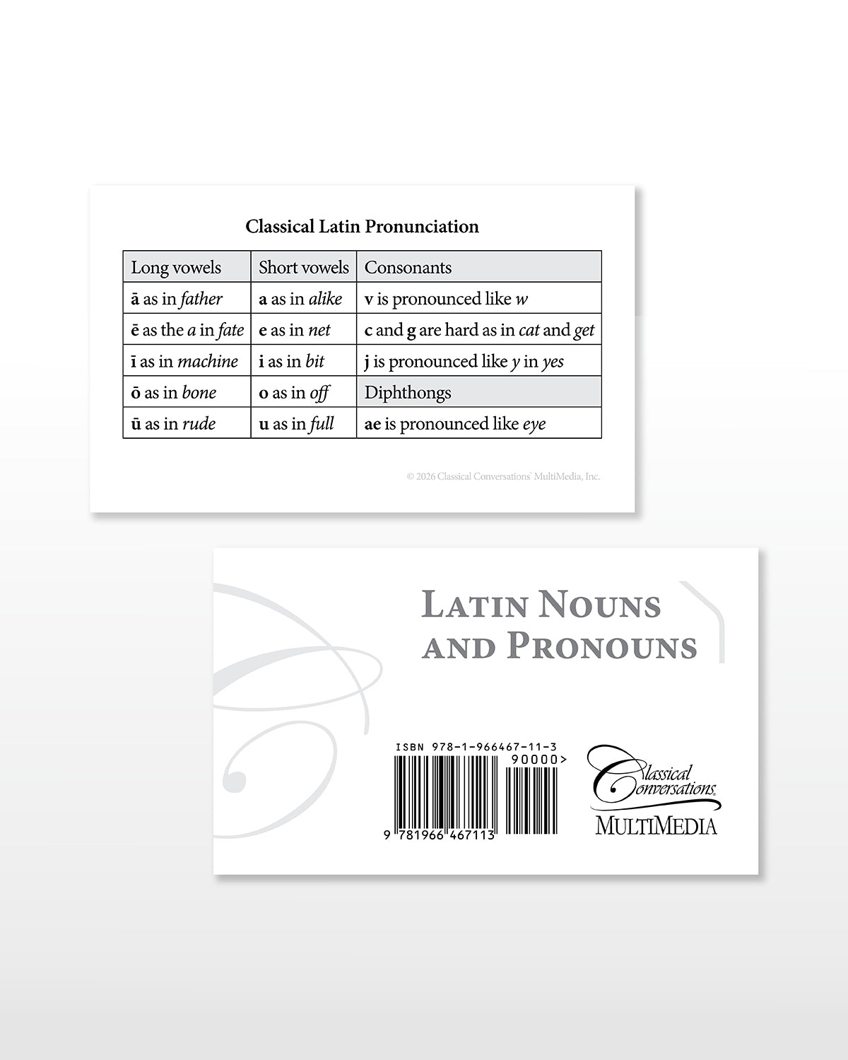 Latin Nouns and Pronouns Flashcards